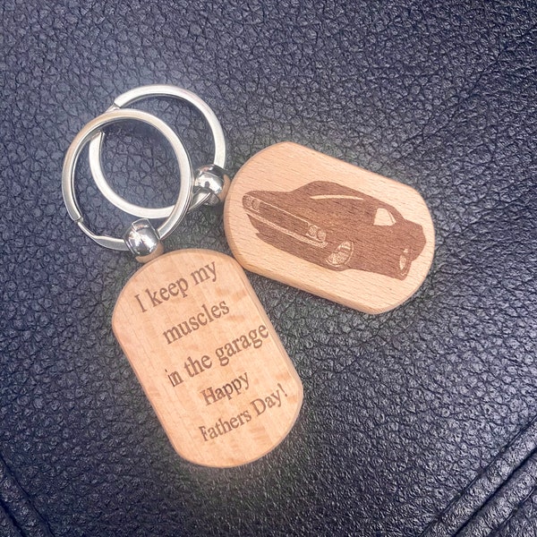 Muscle Car Keychain - Etsy