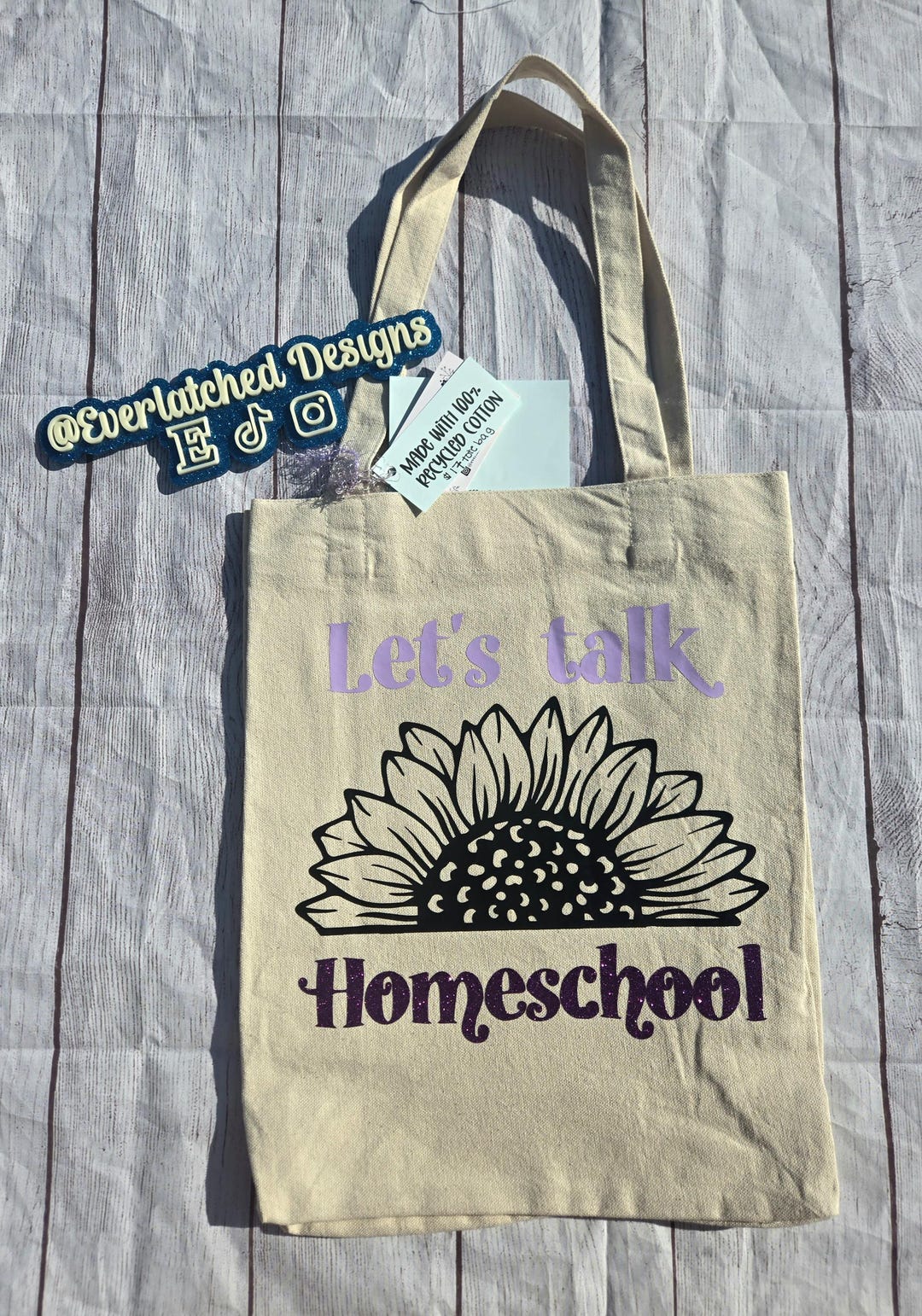 Let's Talk Homeschool Tote Bag, Homeschool Tote, Unschooling, Home ...