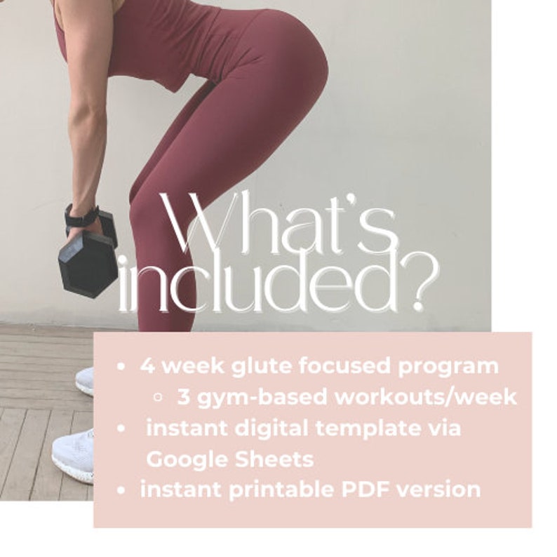 Glute Workout Plan for Women | Glute Gains Personal Training Program ...