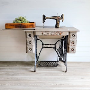 Antique Singer Sewing Machine - Etsy