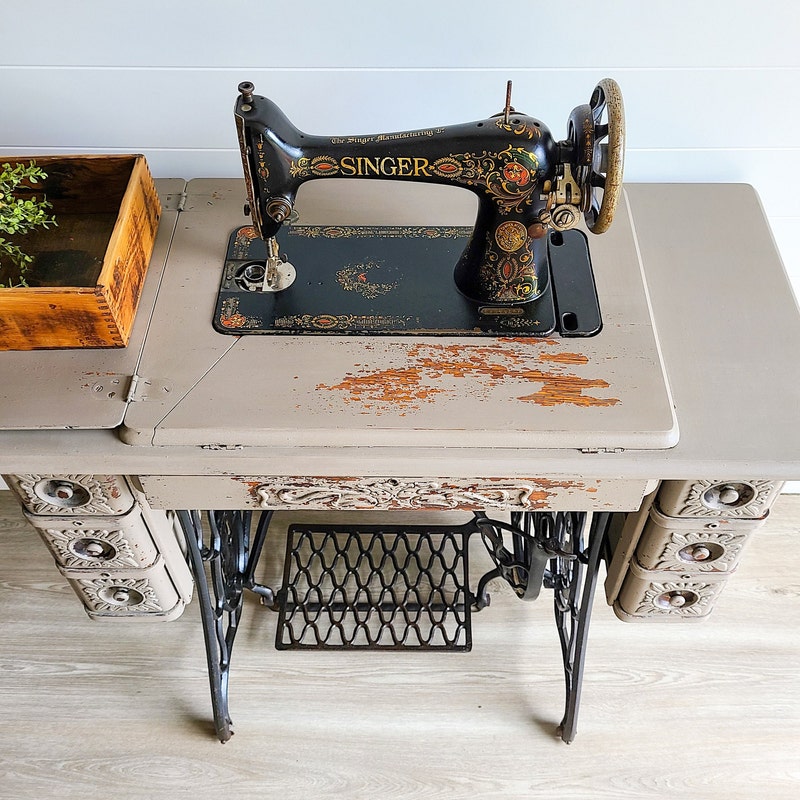 Singer Sewing Machine Cabinet - Etsy