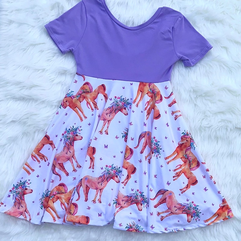 Girl 6/7 Horse Dress - Etsy