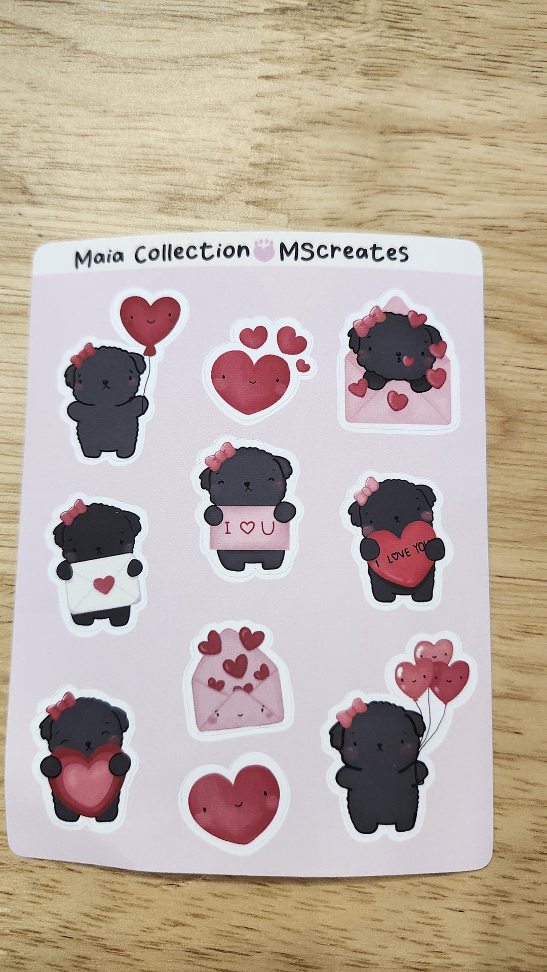 Little Black Dog Sticker Sheet | Maia Collection | Planner & Journaling ...