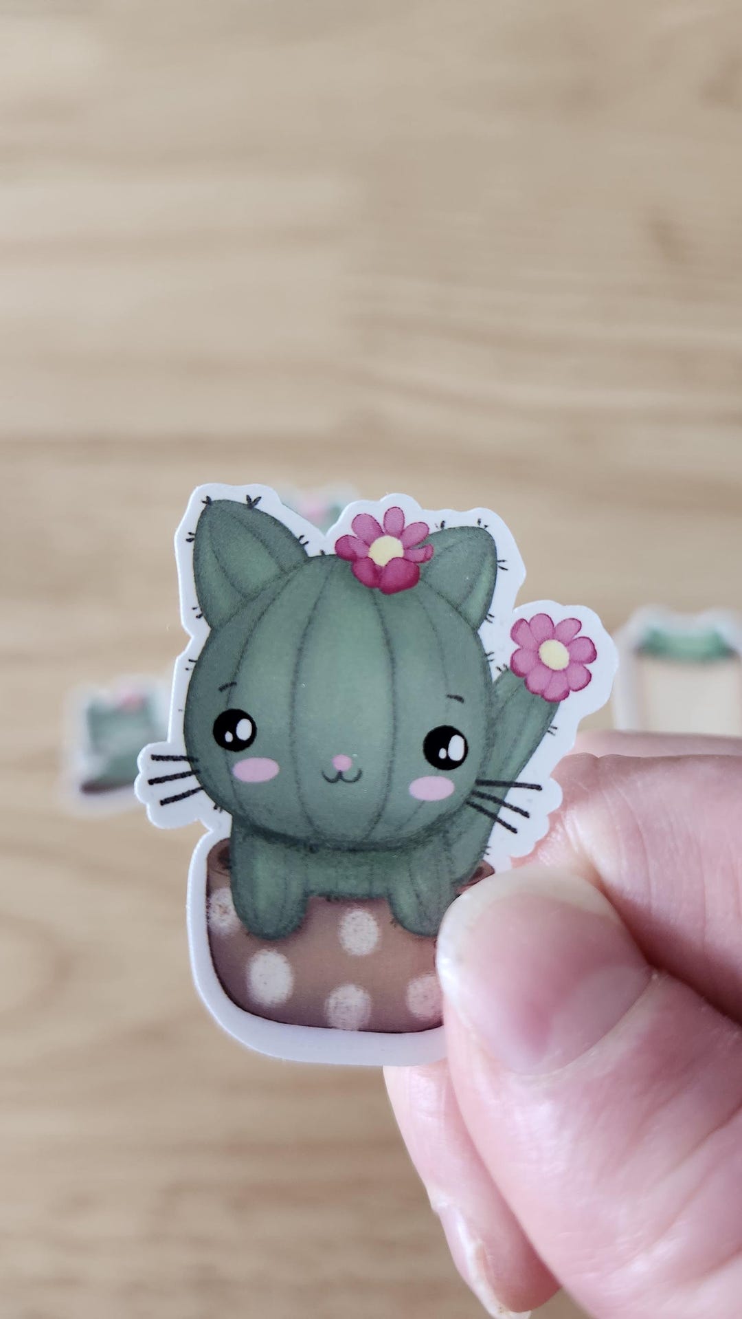 Cactus Cats Sticker Pack| Whimsical Vinyl Stickers| Planner * Scrapbook ...