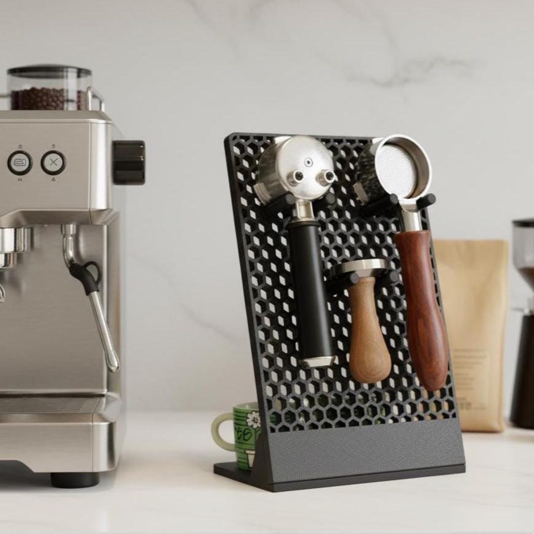 Barista Board Deluxe: Portafilter and Tamper Holder – Your Customizable ...