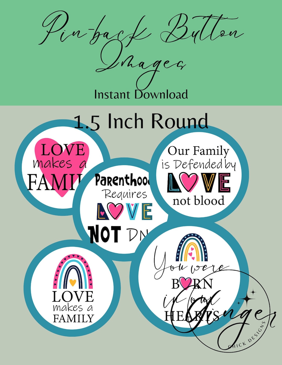 1.5 Inch Circles Adoption Button Images - Circle Images - Printable ...