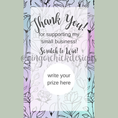 DIGITAL Scratch off Cards, Business Supplies, Scratch to Win, Business ...