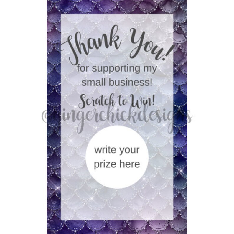 DIGITAL Scratch off Cards Business Supplies Scratch to Win - Etsy