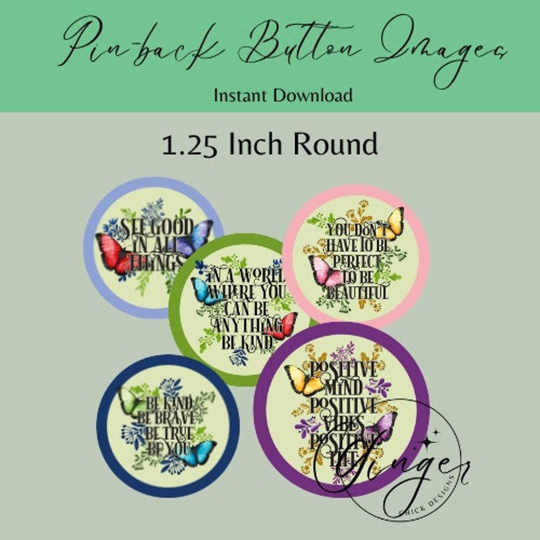 1.25 Inch Circles - Inspirational Button Images - Circle Images ...