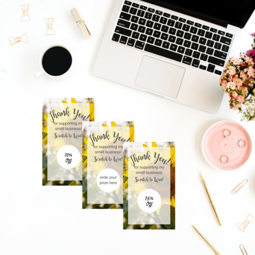 DIGITAL Scratch off Cards Business Supplies Scratch to Win - Etsy