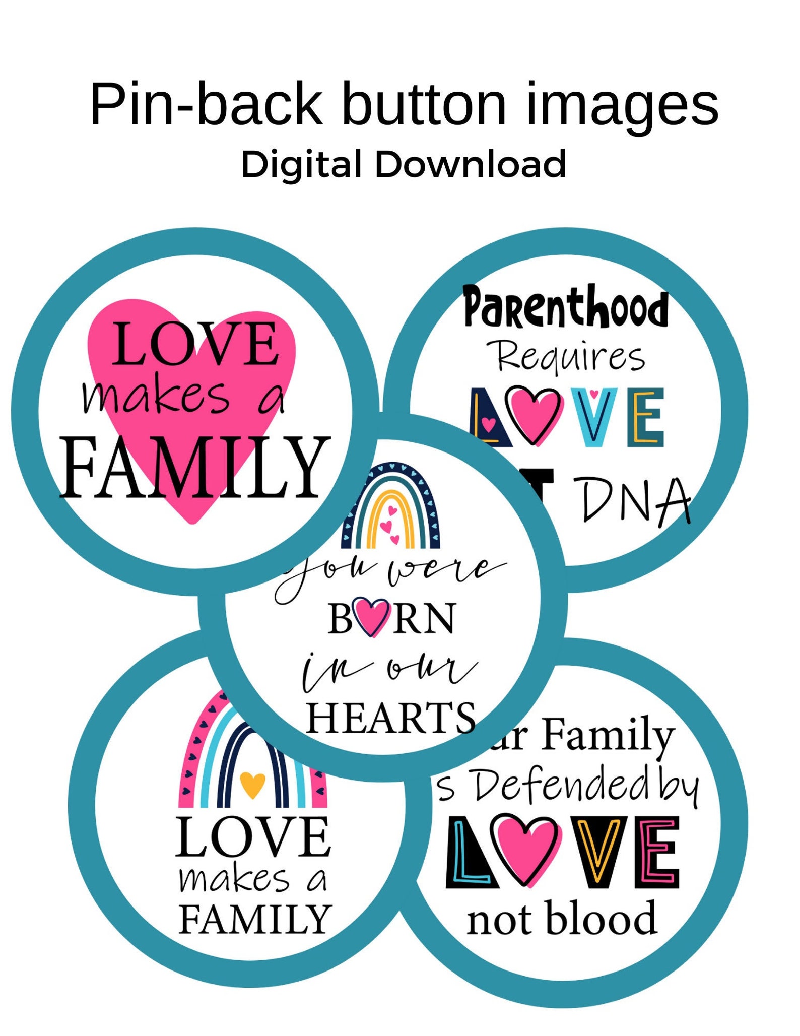Adoption Button Images 1.25 Inch Circles Circle Images Printable ...