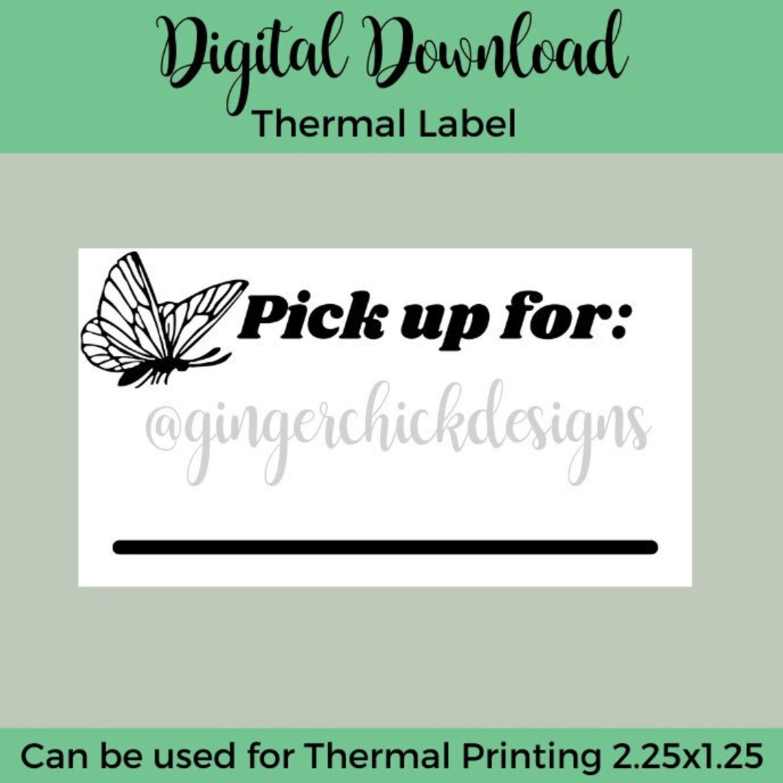 Thermal Label, Pick up for Sticker, Small Business, Digital Stickers ...