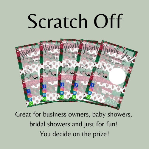 Canva Template Scratch-off Cards, Business Supplies, Scratch-to-win ...