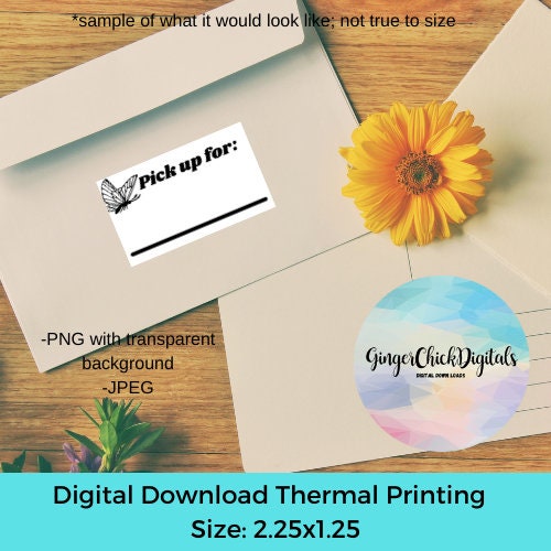 Thermal Label Pick up for Sticker Small Business Digital - Etsy