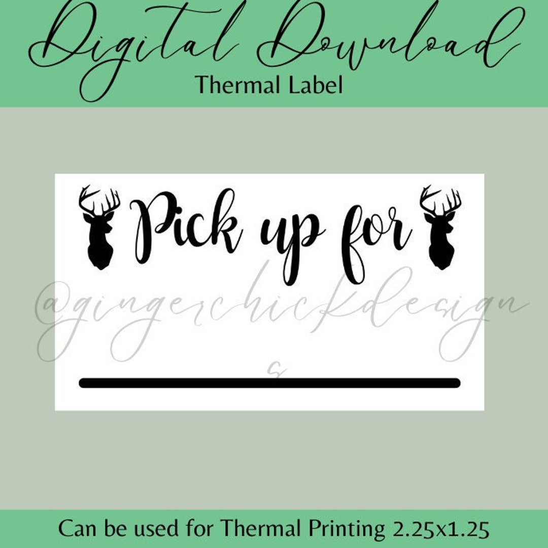 Thermal Label, Pick up for Sticker, Small Business, Digital Stickers ...