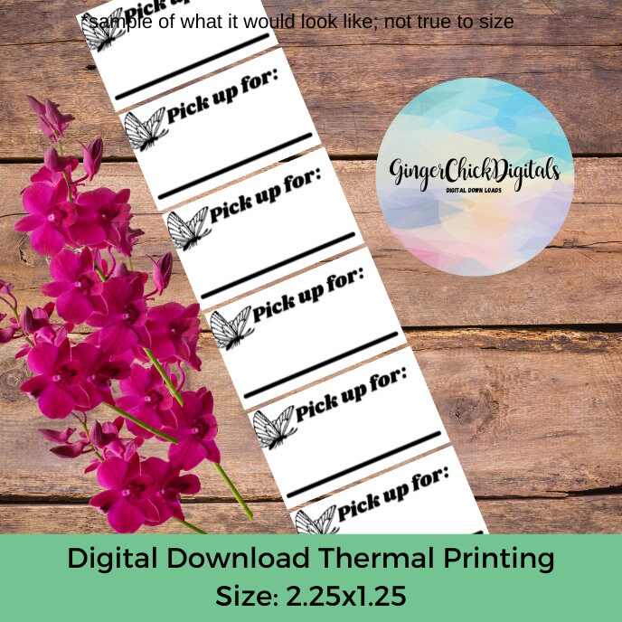 Thermal Label, Pick up for Sticker, Small Business, Digital Stickers ...
