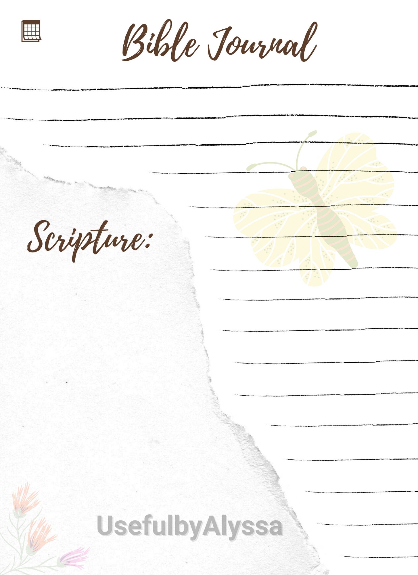 Bible Journaling Printable Bible Verses Bible Study Daily Devotional ...