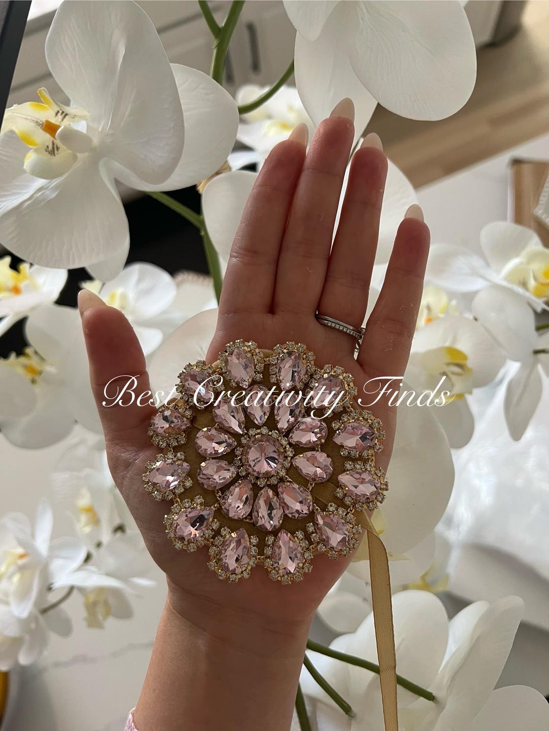 Blush Pink Gold Afghan Bridal Henna Wrap – Mehndi Henna Night Crystal ...