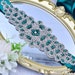 Bridal Aros Green Belt Afghan Kamar Band With Rhinestone Embellishments ...