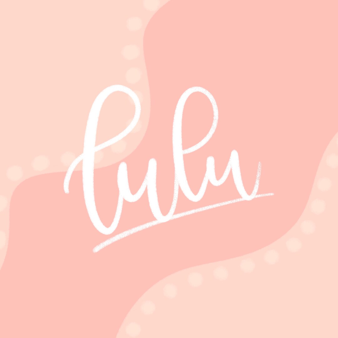 Lulu Textured Lettering Procreate Brush - Etsy