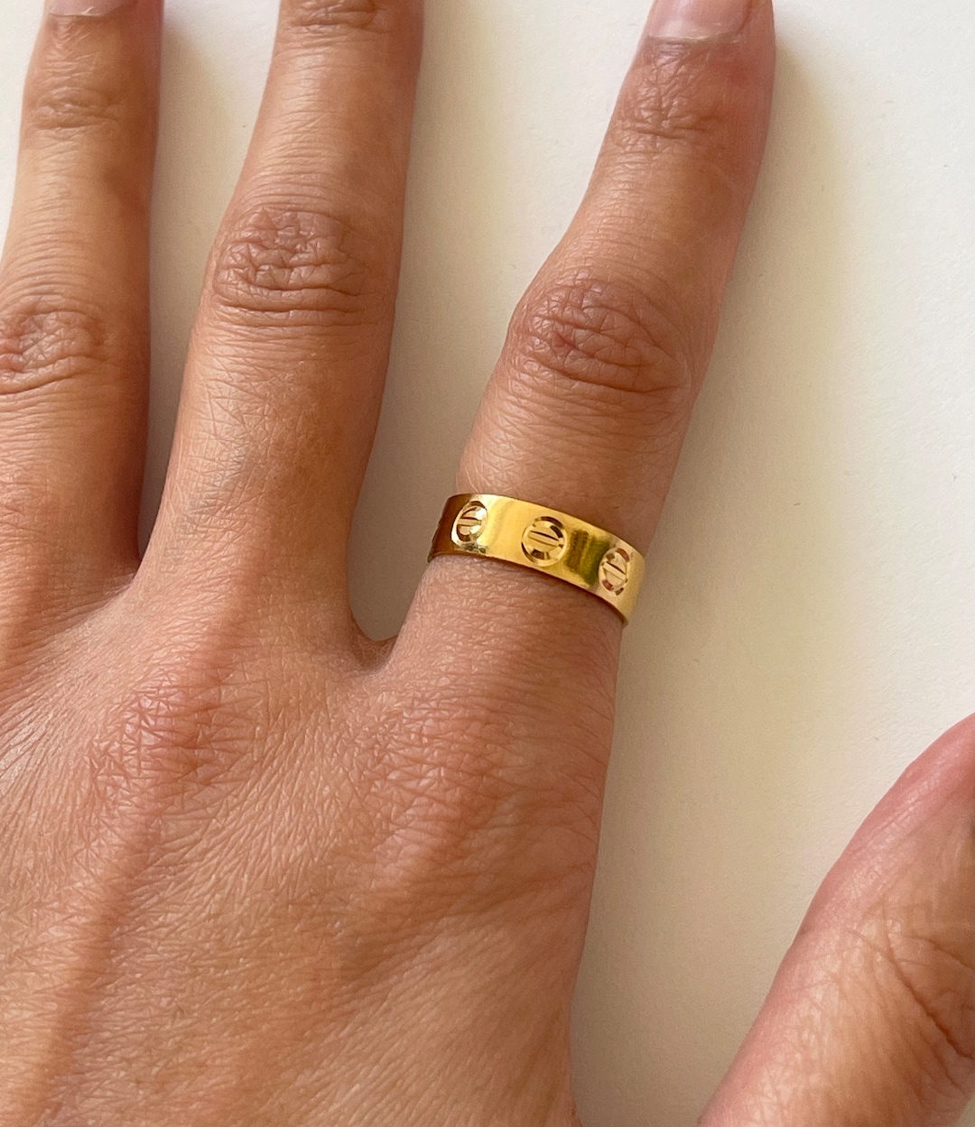 22k Solid Gold Ring - Etsy