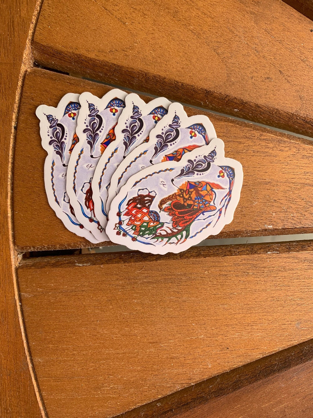 The Smoker.stickers_hand Drawn Design_us Shipping Only - Etsy