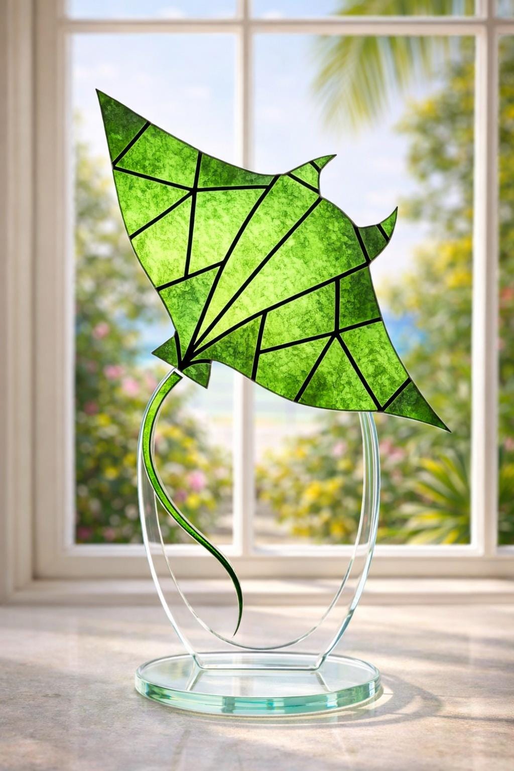 Stained Glass Manta Ray Pattern | Suncatcher Template (digital Download ...