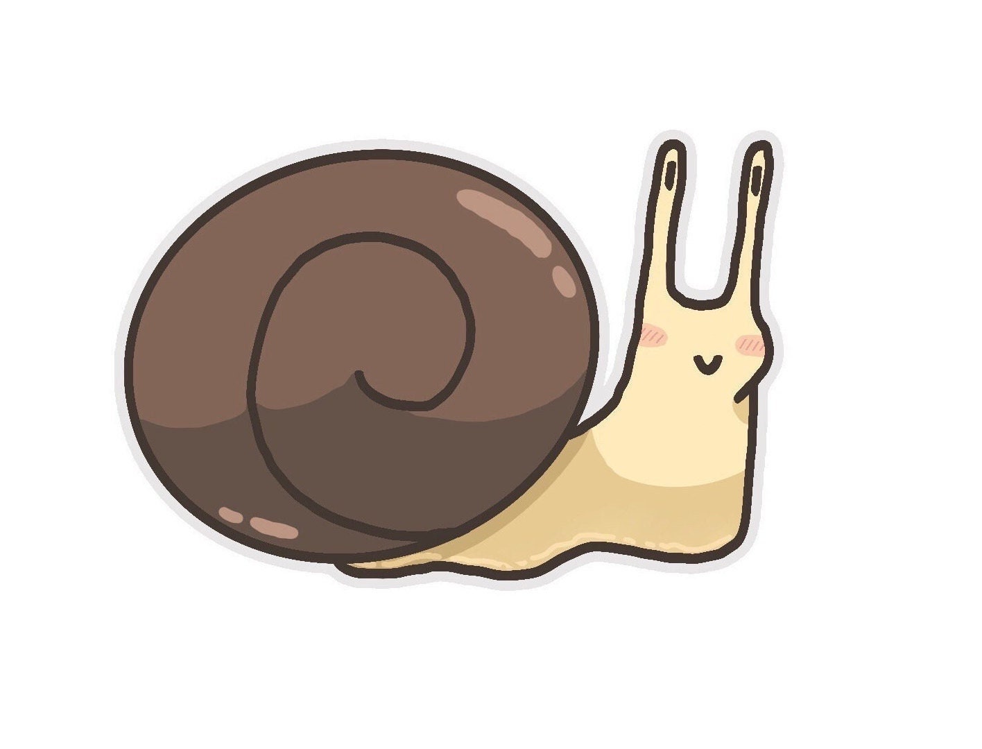 Chibi Snail Sticker - Etsy