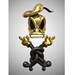 GOLD Duck CARTOON MOTIVATION Canvas Painting || Motivating Modern Wall ...