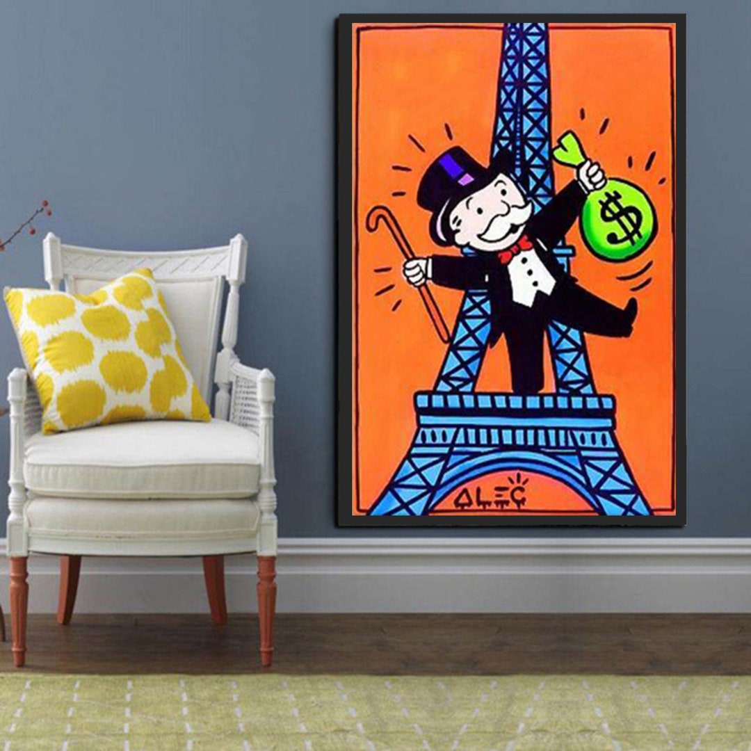 ALEC on the Eiffel Tower Monopoly Canvas Painting || Motivating Modern ...