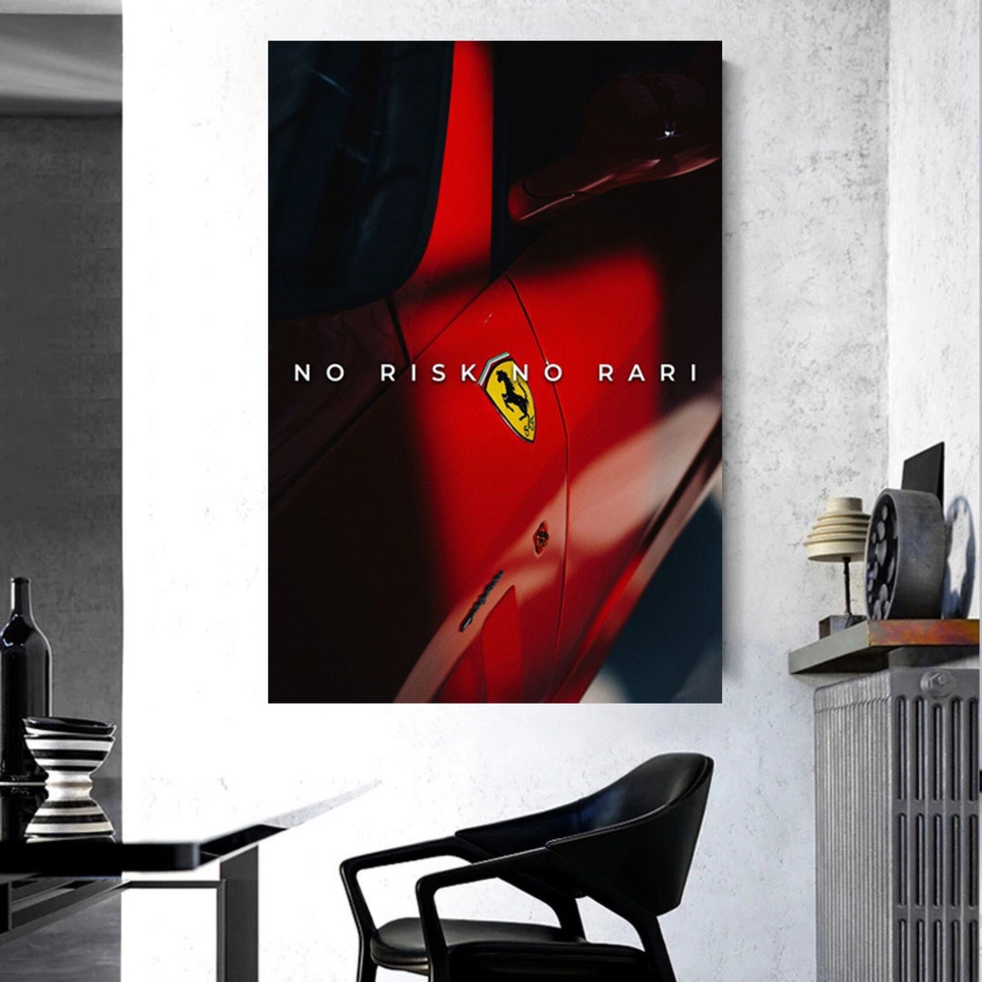 No Risk No Rari Canvas Painting || Motivating Modern Wall Art ...