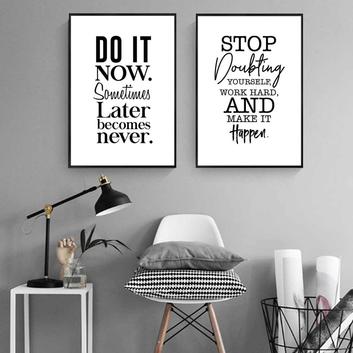Do It Now Sometimes Later Becomes Never Canvas Painting || Motivating ...