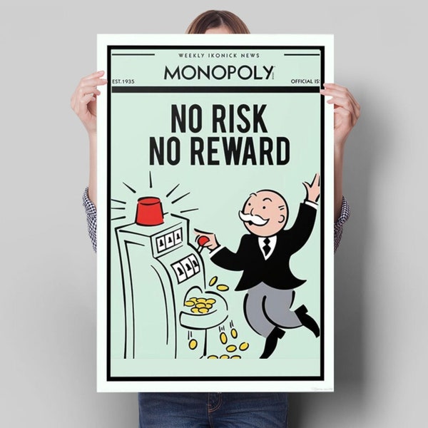 Monopoly Canvas Painting - Etsy