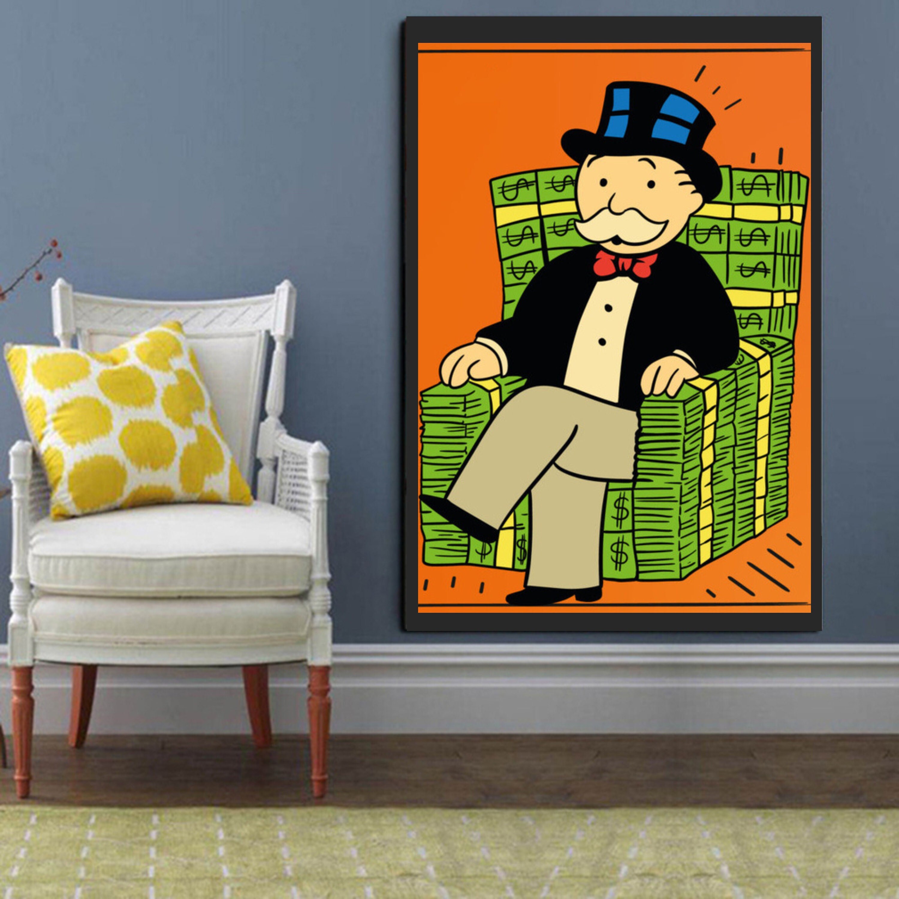 ALEC Sitting on Cash Throne Monopoly Canvas Painting || Motivating ...