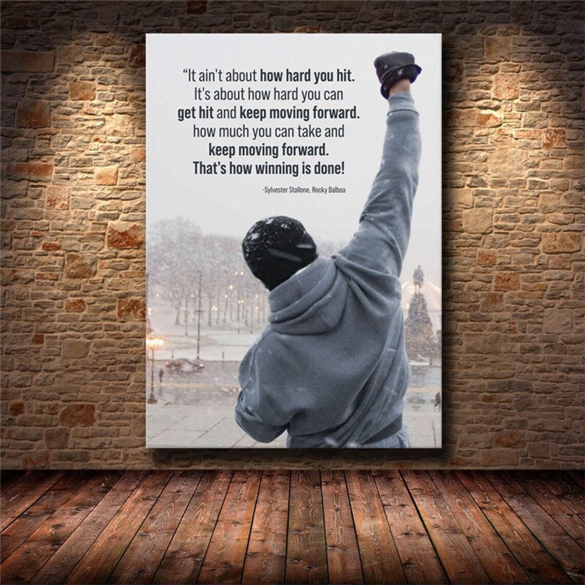 Its About How Hard You Can Get Hit and KEEP Moving FORWARD - Etsy