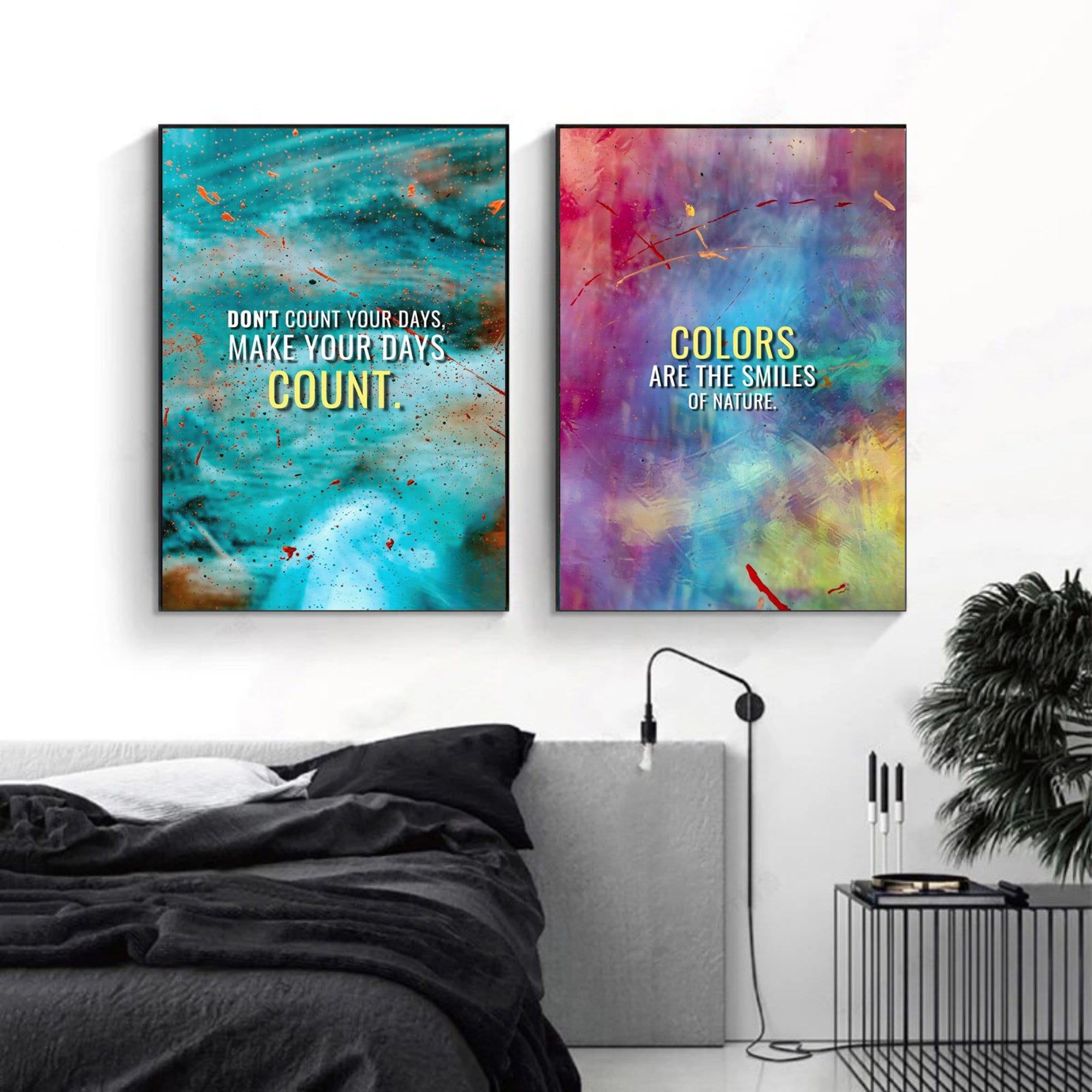 DON'T Count Your Days, Make Your Days Count INSPIRATIONAL Canvas ...