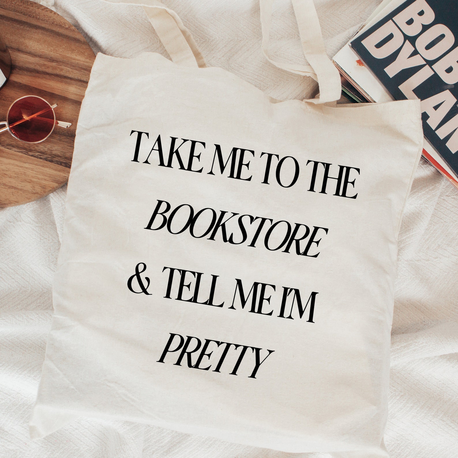 Take Me to the Bookstore & Tell Me I'm Pretty Tote Bag Bookish Merch ...