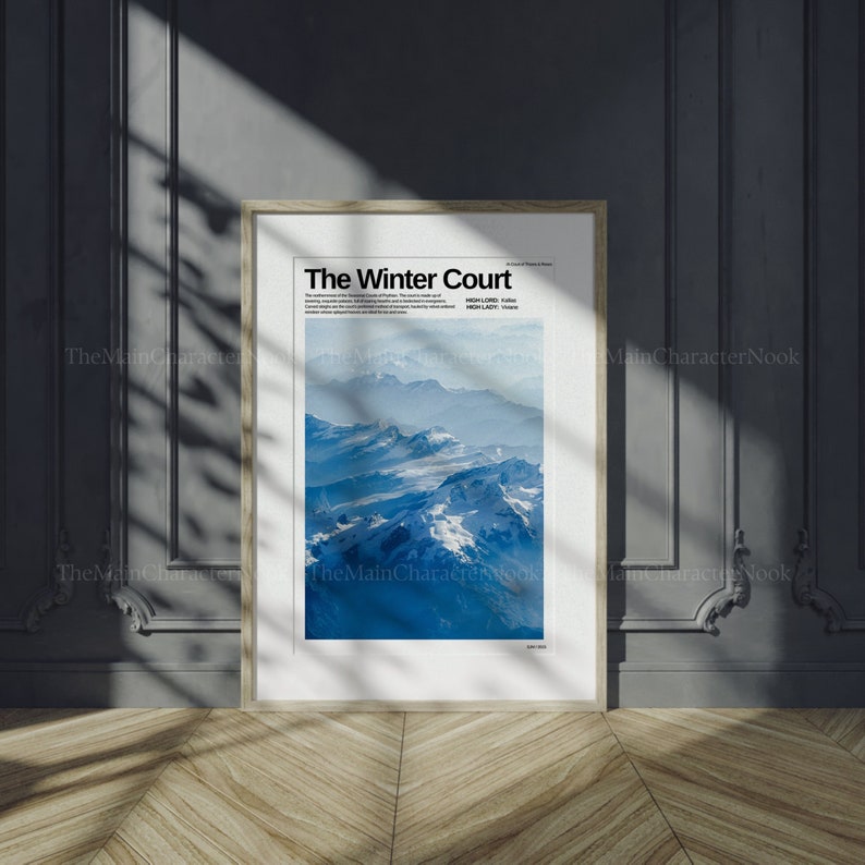 Winter Court Poster Digital Download Prythian Courts - Etsy