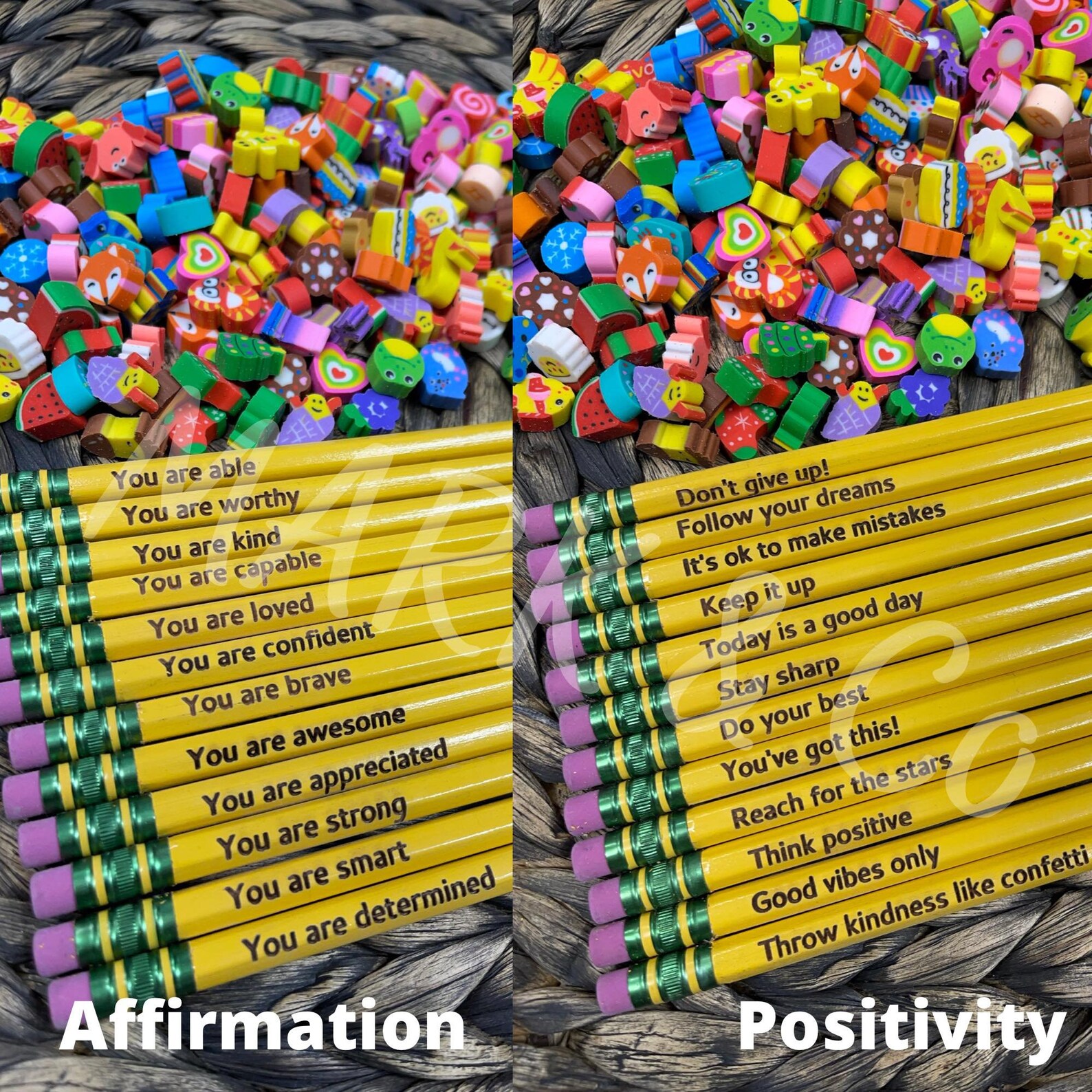 Custom Name Affirmation and Positivity Pencils | School Pencil | #2 ...