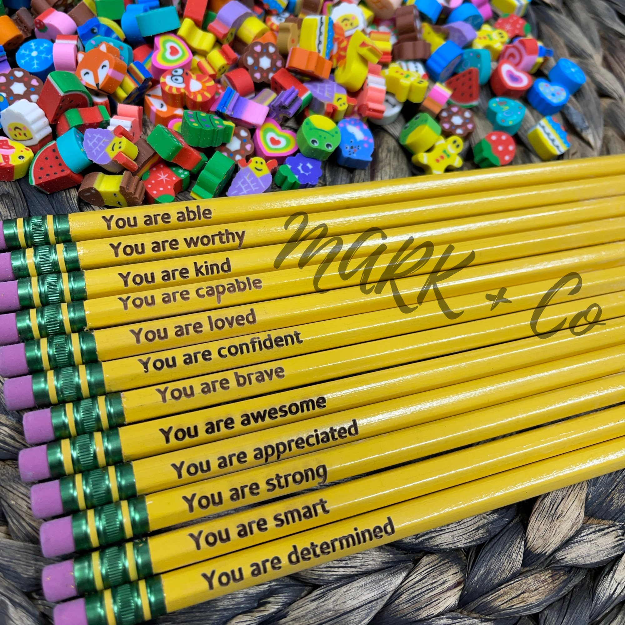 Custom Name Affirmation and Positivity Pencils | School Pencil | #2 ...