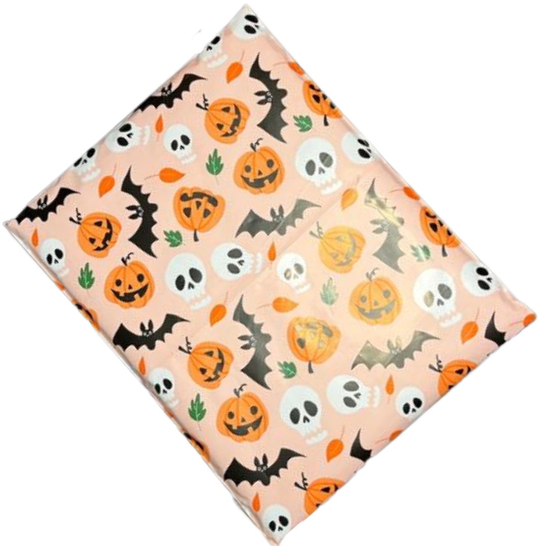 10x13 Halloween 20 Qty October Bat Pumpkin Skeleton Spooky Leaves Fall ...