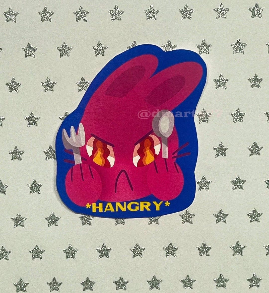 Hangry Sticker - Etsy