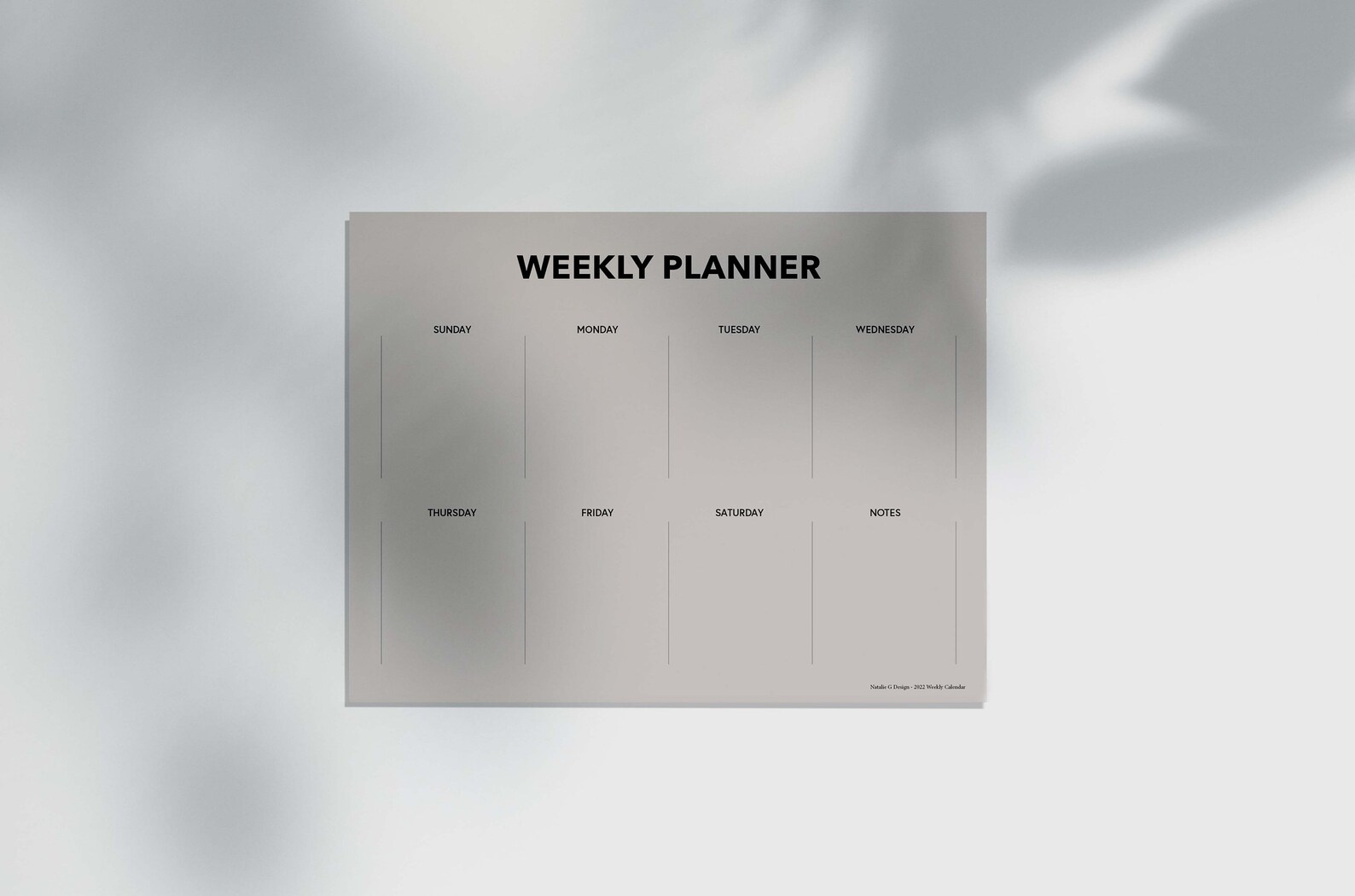 Neutral Weekly Planner (printable, Digital) - Etsy