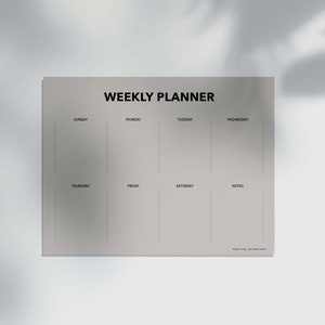 Neutral Weekly Planner (printable, Digital) - Etsy