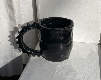 Tall Spiky Coffee Mug Made to Order Dangerously Spiky Travel Coffee Tea ...