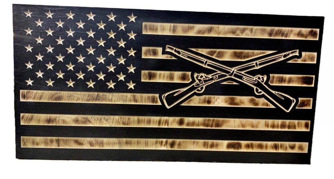 US Infantry Flag | American Flag | Grunt | 11B | Cross Rifles - Etsy