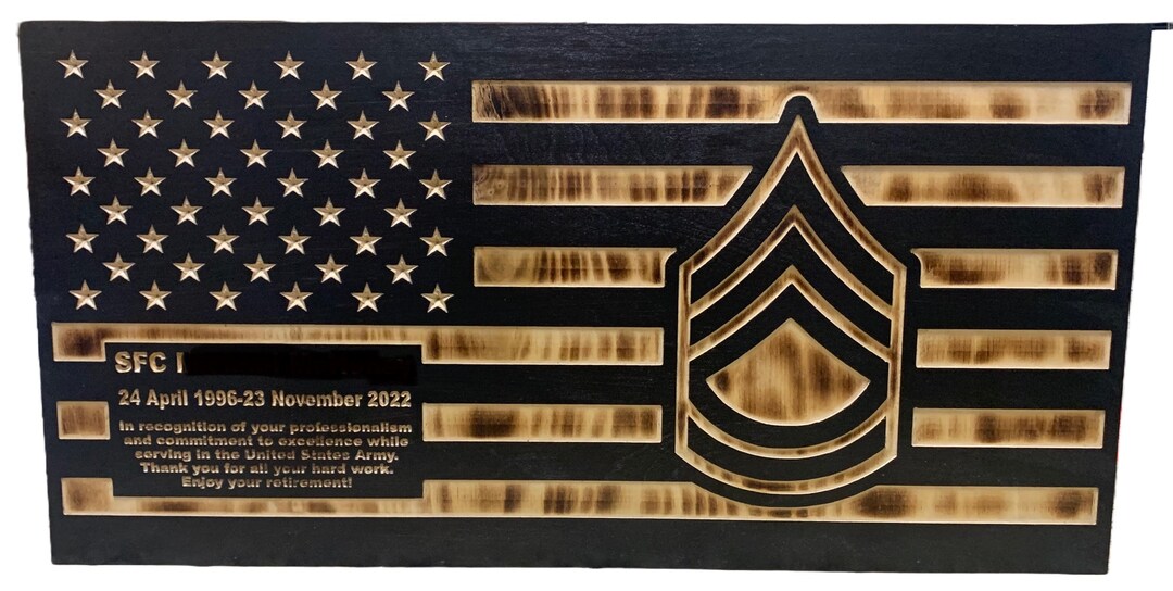 US Army Rank American Flag L NCO Flag L Commisioned Officer Flag PCS L ...