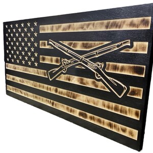 US Infantry Flag | American Flag | Grunt | 11B | Cross Rifles - Etsy