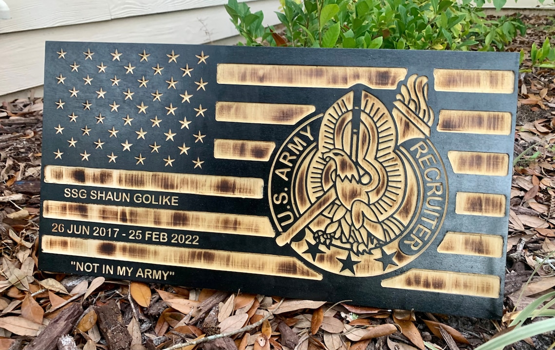Army Recruiter American Flag I USAREC I PCS Gift I Recruiter - Etsy