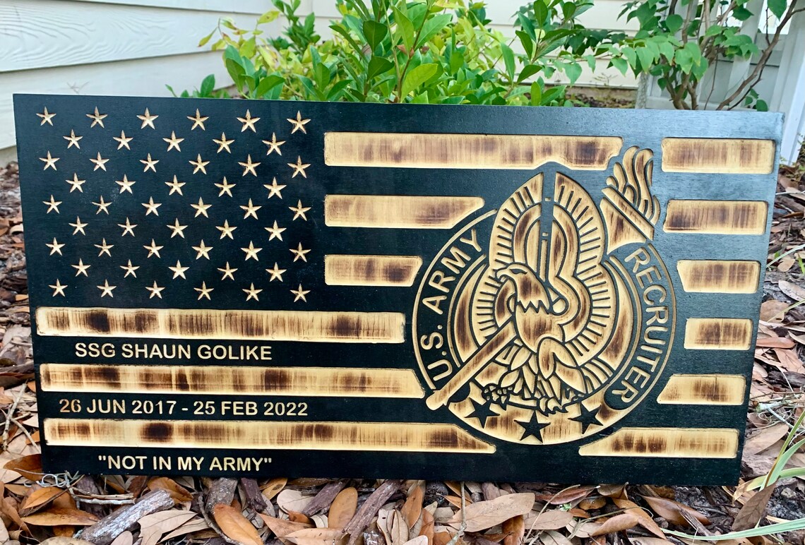 Army Recruiter American Flag I USAREC I PCS Gift I Recruiter - Etsy